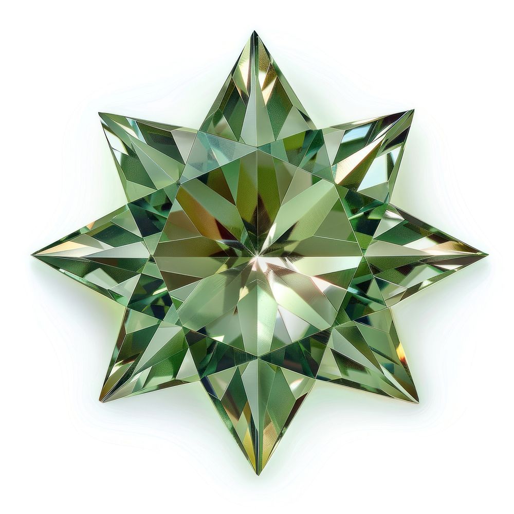 Green crystal star-shaped gem | Free Photo - rawpixel