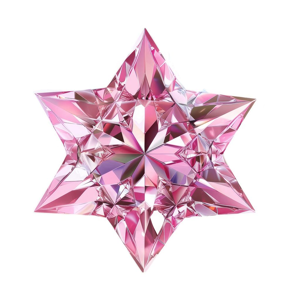 Pink crystal star ornament | Free Photo - rawpixel