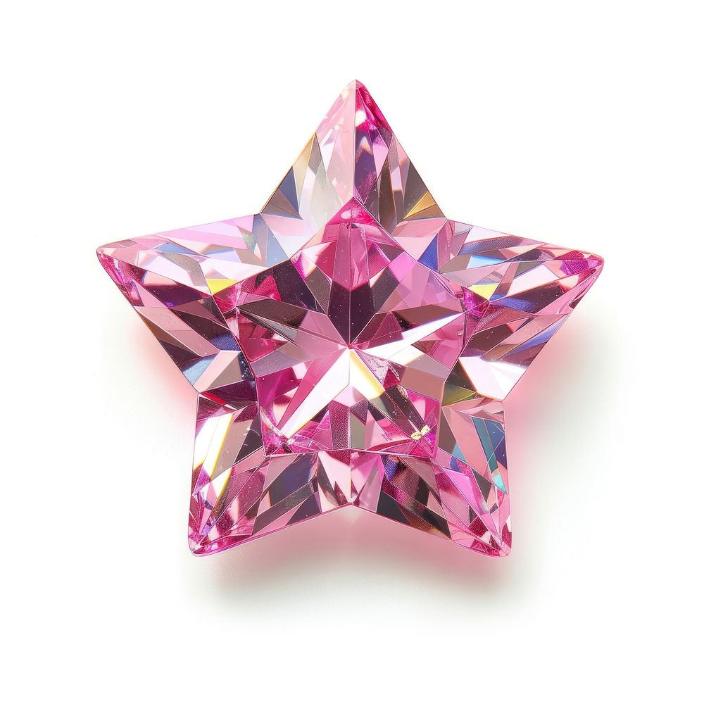 Sparkling pink crystal star | Free Photo - rawpixel