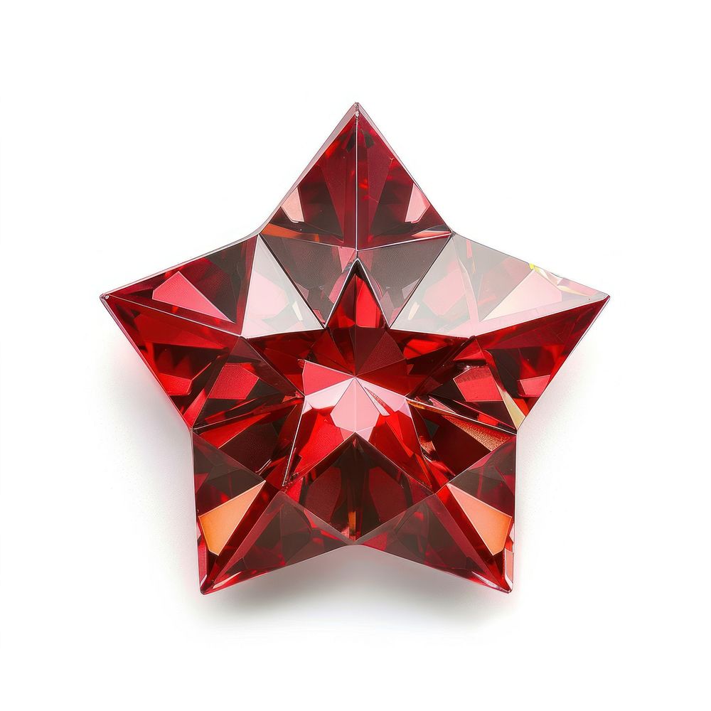 Red star-shaped crystal gem | Free Photo - rawpixel