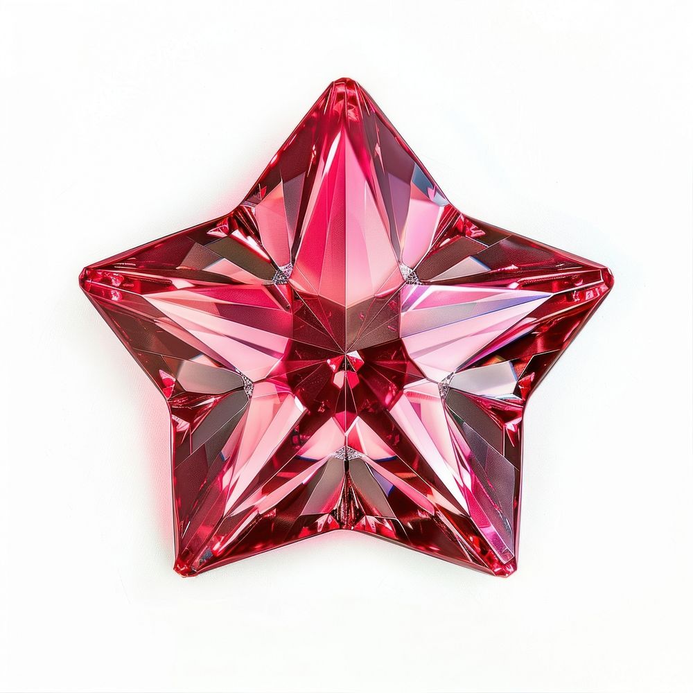 Shiny red crystal star ornament | Free Photo - rawpixel