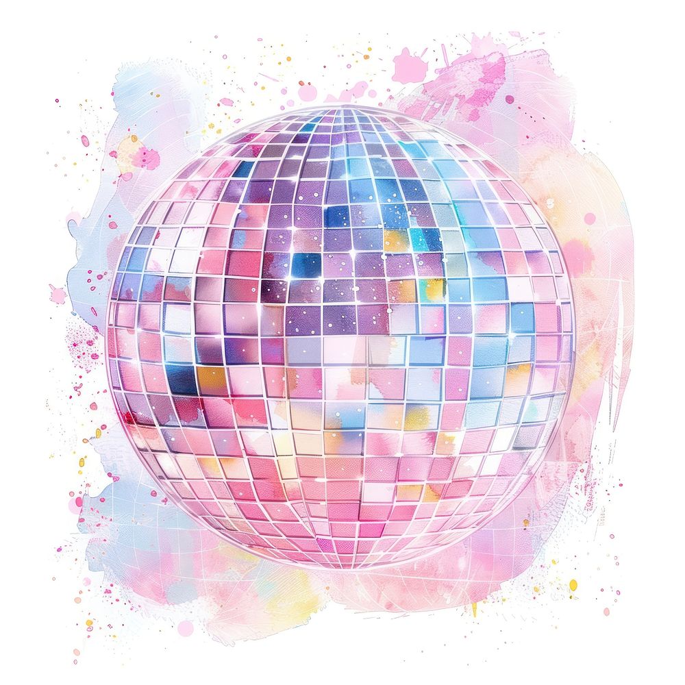 Colorful disco ball illustration | Free Photo Illustration - rawpixel