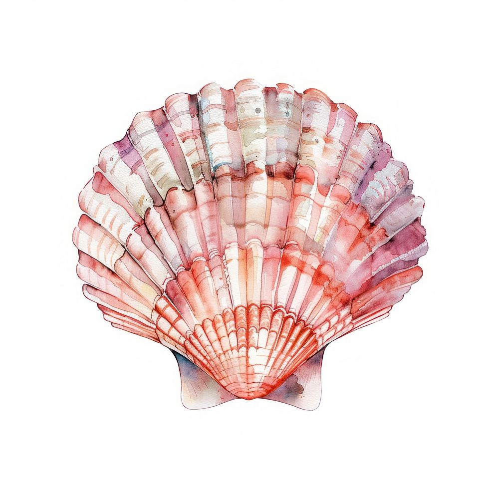Scallop Shell invertebrate seashell seafood. | Free Photo Illustration ...