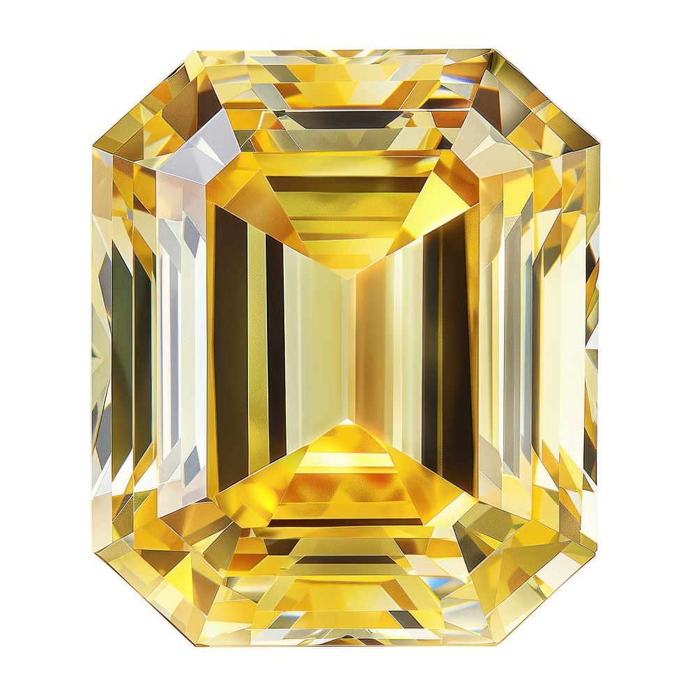 Radiant yellow emerald-cut gemstone | Free Photo - rawpixel