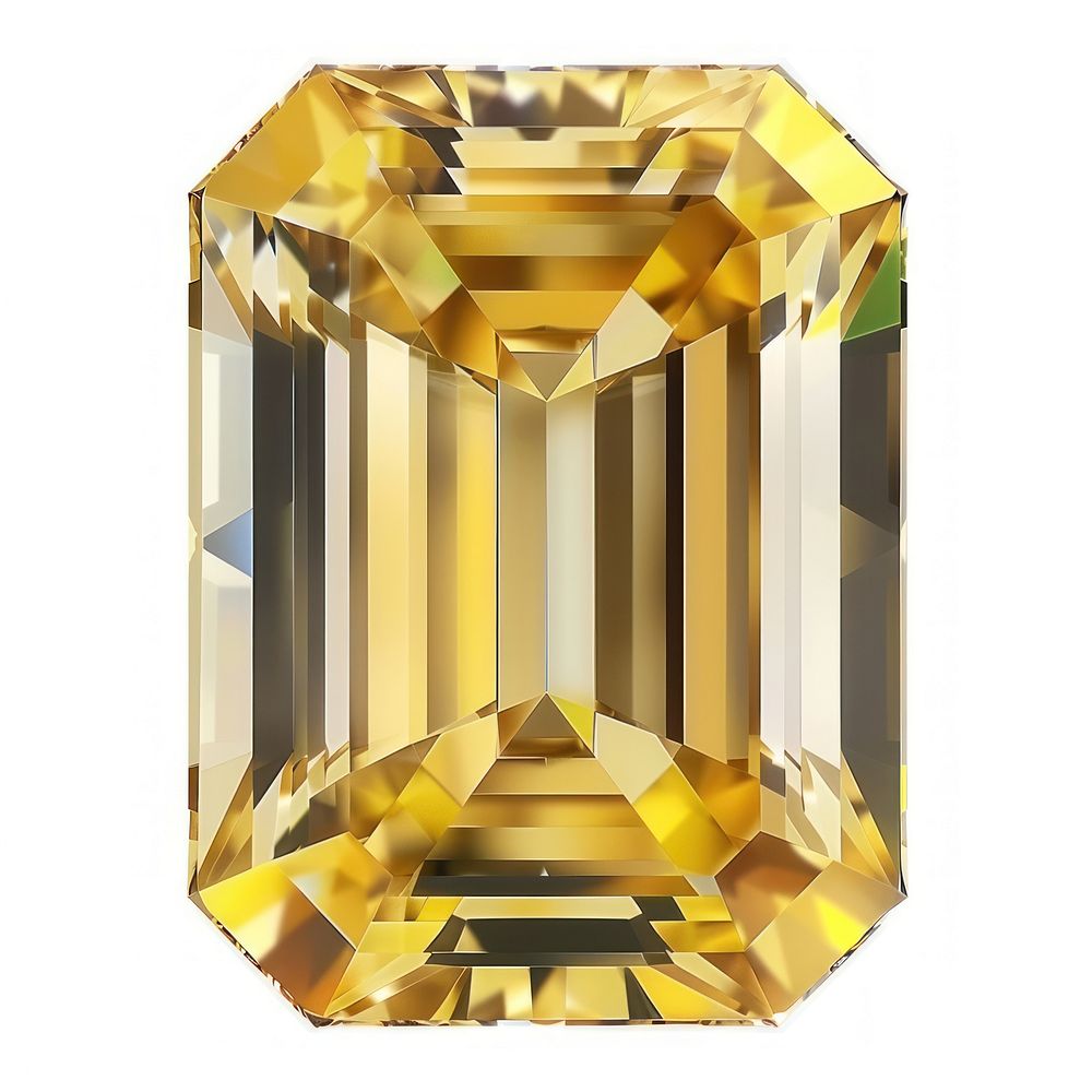 Radiant yellow emerald-cut gemstone | Free Photo - rawpixel