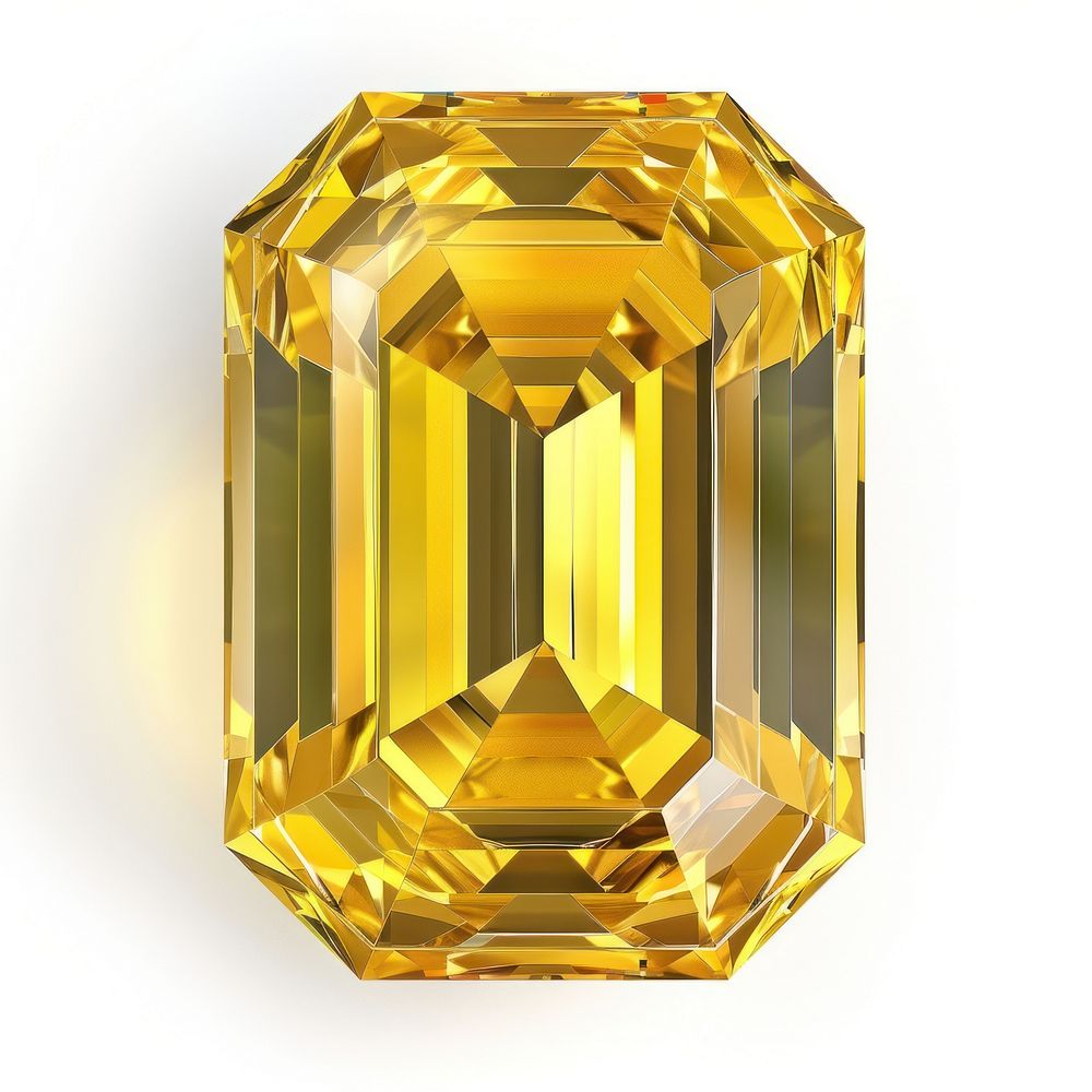 Radiant yellow emerald-cut gemstone | Free Photo - rawpixel