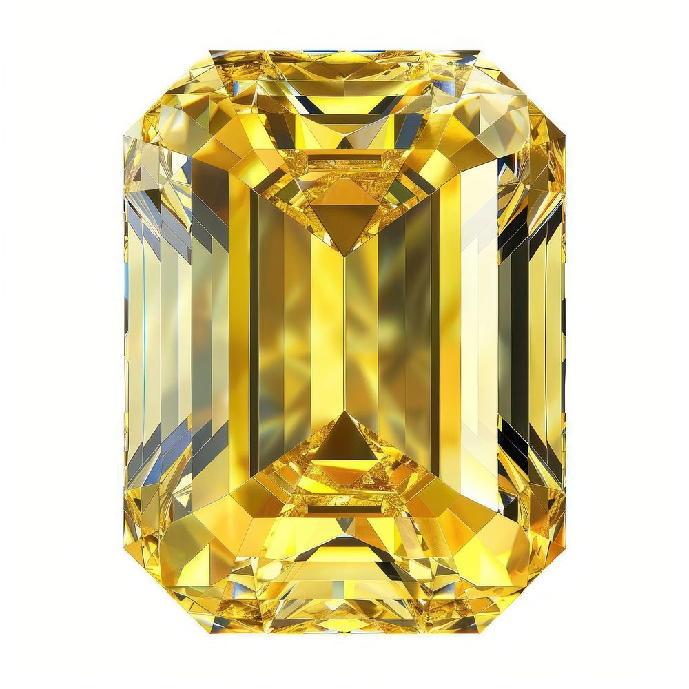 Radiant yellow emerald-cut gemstone | Free Photo - rawpixel