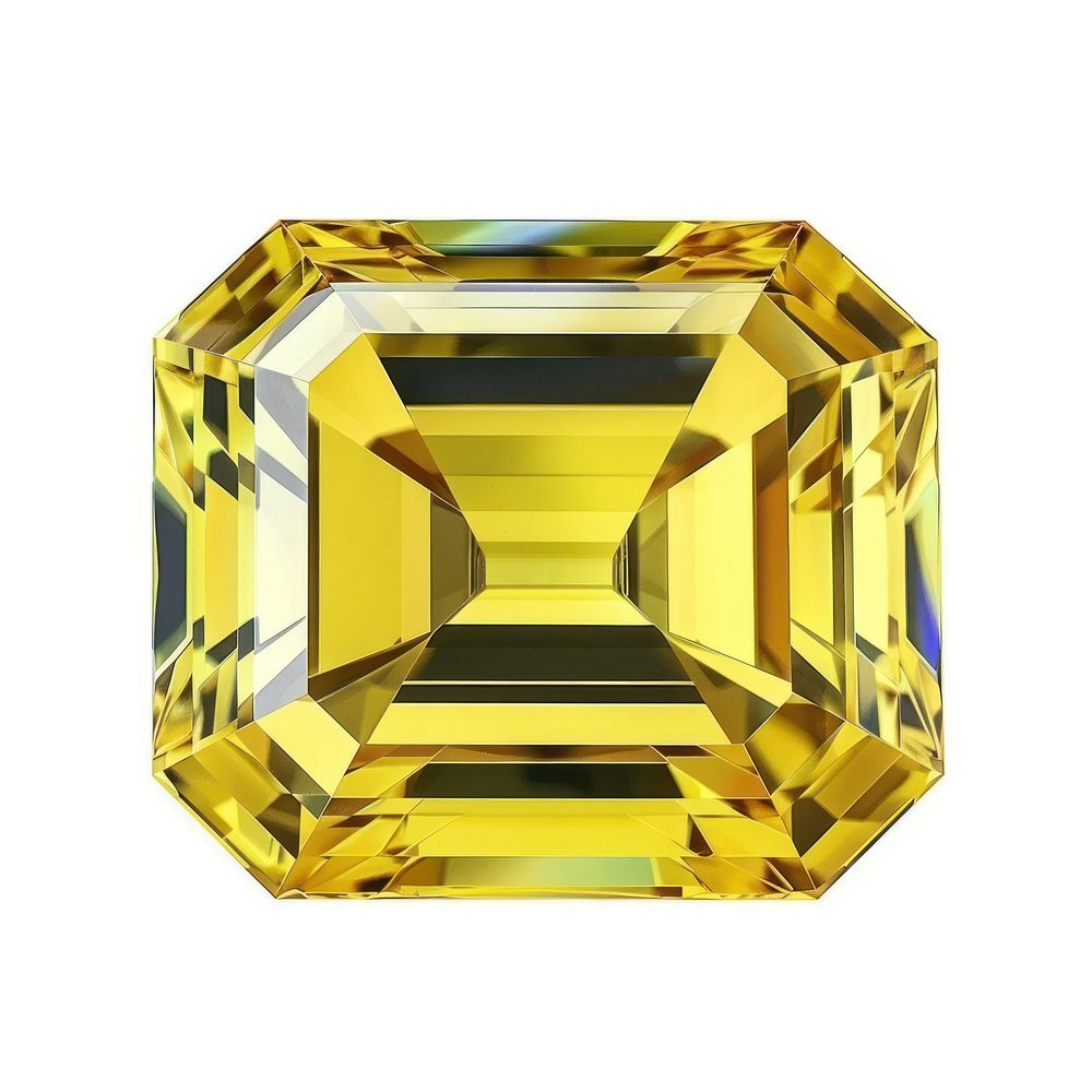 Radiant yellow emerald-cut gemstone | Free Photo - rawpixel