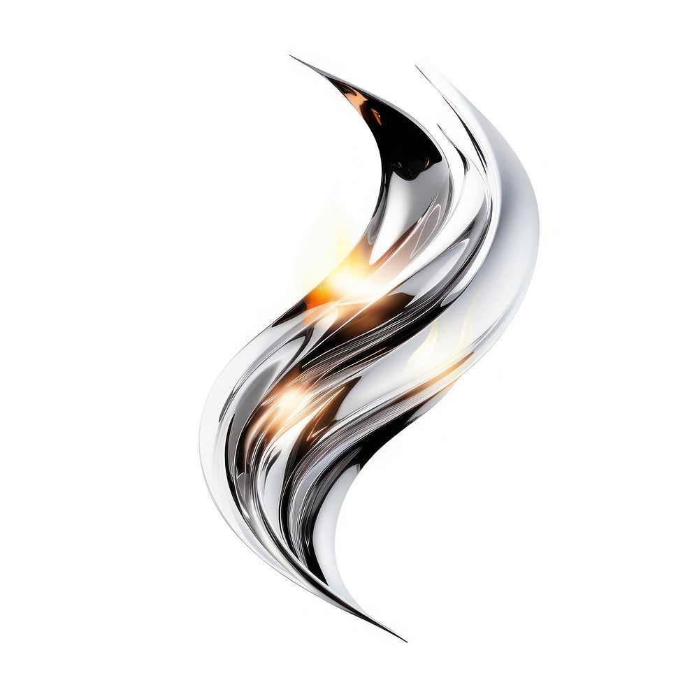 Abstract metallic flame design | Free Photo Illustration - rawpixel
