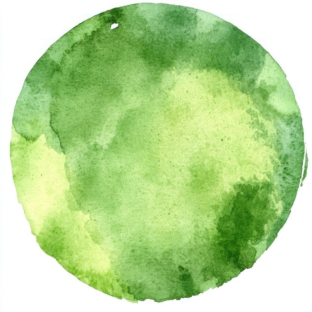 Green watercolor circle texture art | Free Photo Illustration - rawpixel