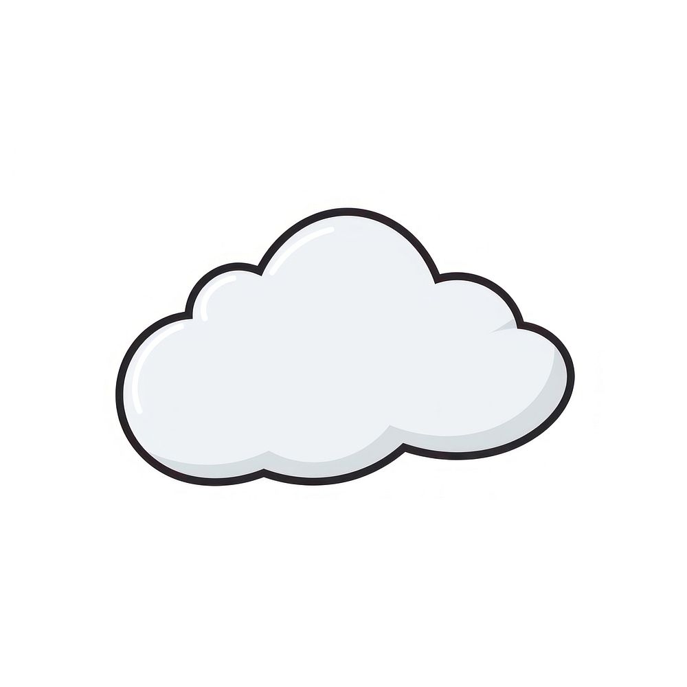 Simple cartoon cloud illustration | Free Photo Illustration - rawpixel