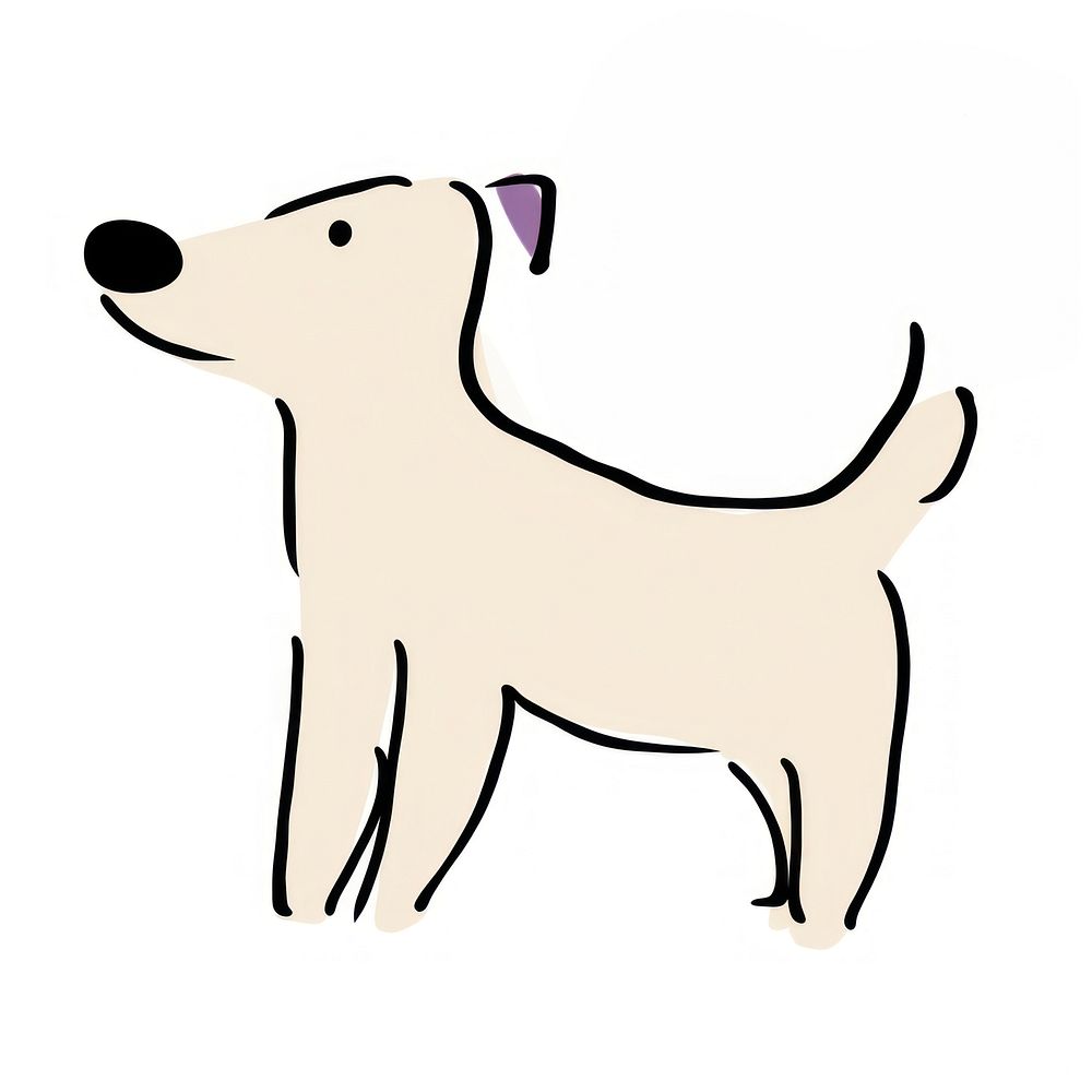Simple cartoon dog illustration | Free Photo Illustration - rawpixel