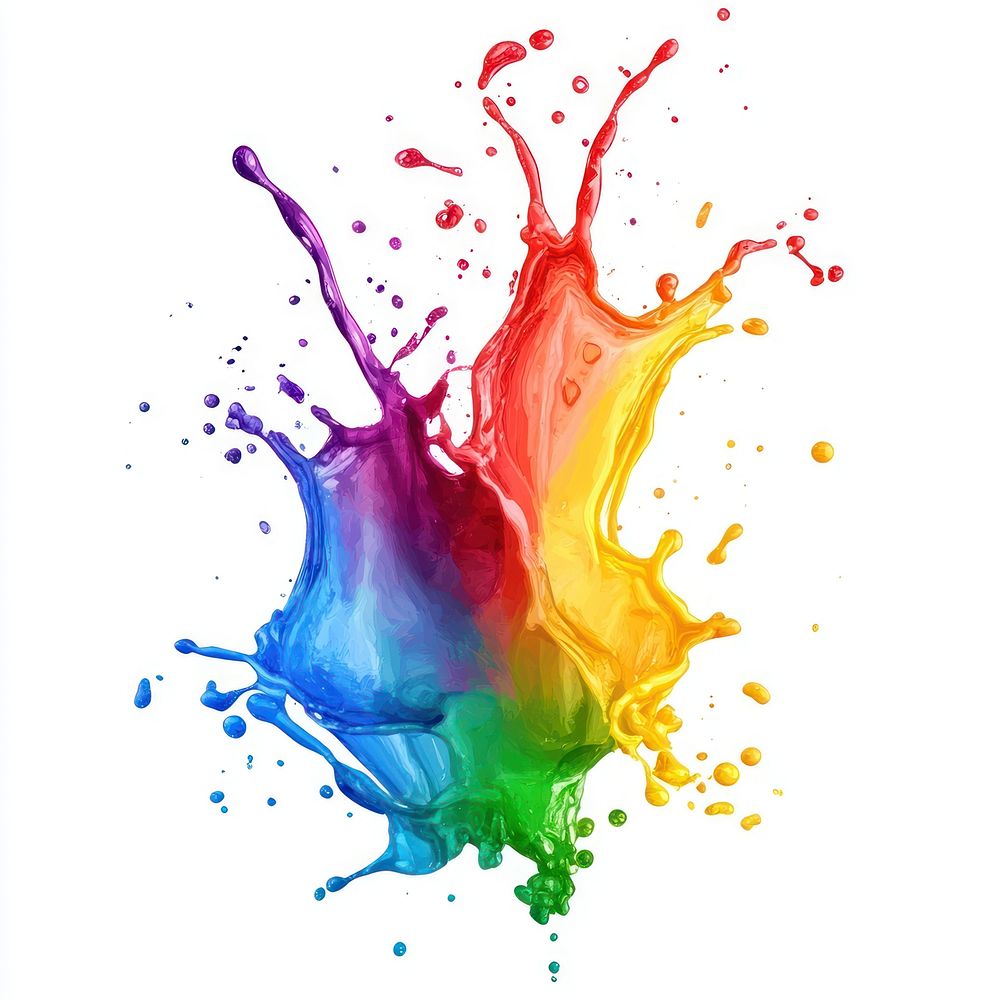 Rainbow splash art explosion colorful. | Free Photo - rawpixel