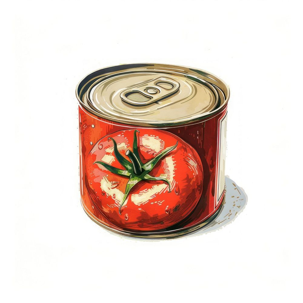 Vintage tomato can illustration | Free Photo Illustration - rawpixel