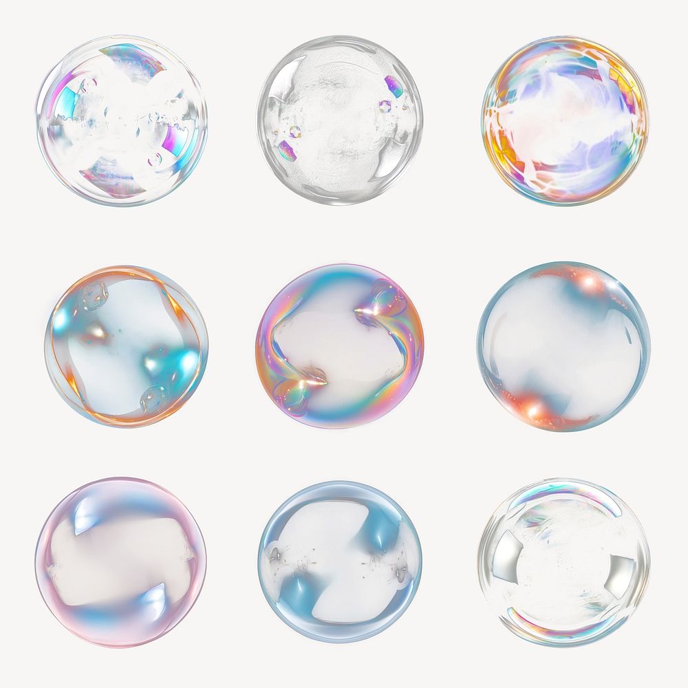 Transparent bubble design element remix | Free Photo - rawpixel