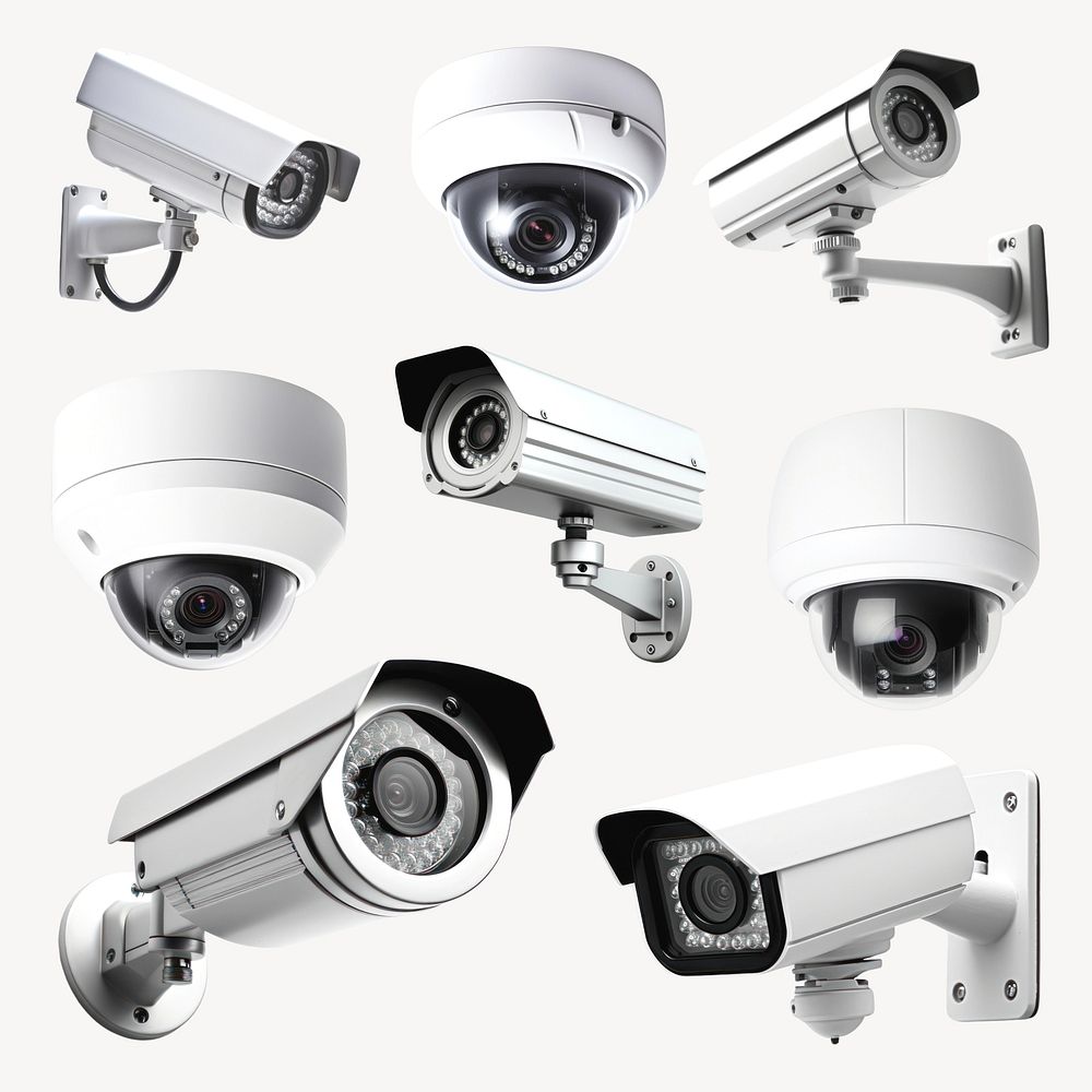Cctv security camera design element | Free Photo - rawpixel
