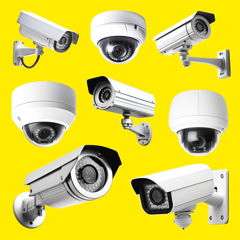 Cctv security camera design element | Free Photo - rawpixel