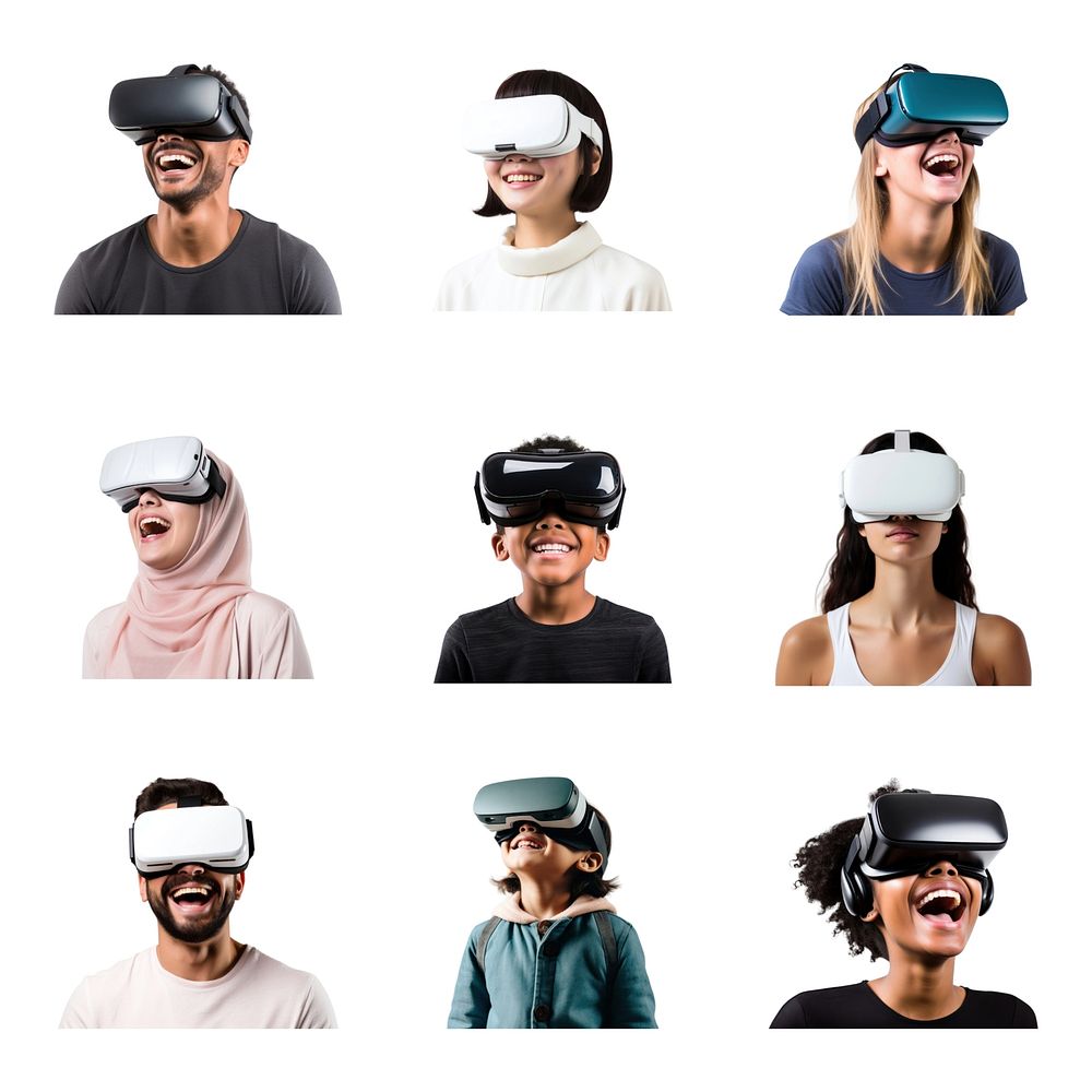 People wear vr headset design | Free Photo - rawpixel