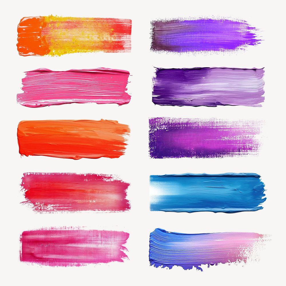 Colorful brush stroke design element | Free Photo - rawpixel