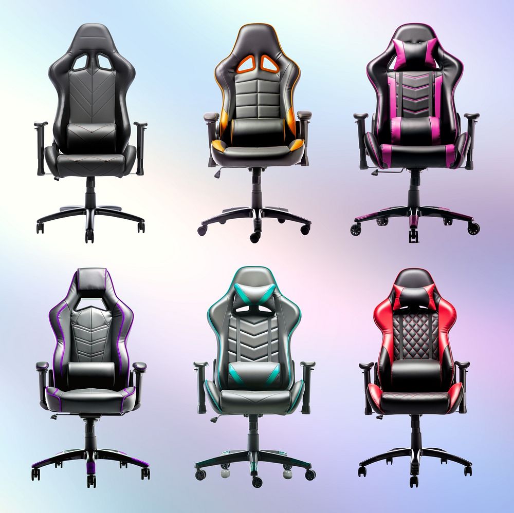 Gaming chair design element set | Free Photo - rawpixel