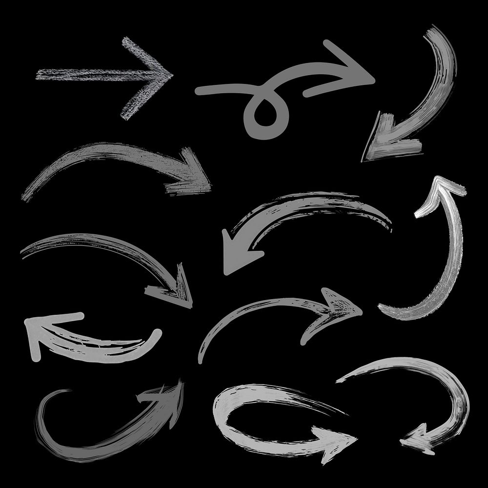 Arrow design element remix set | Free Photo - rawpixel