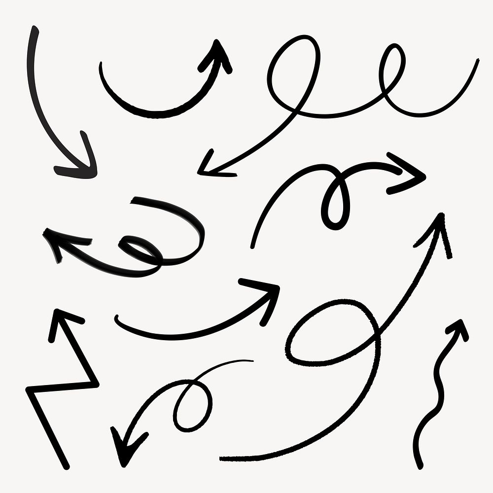 Black arrow design element remix | Free Photo - rawpixel