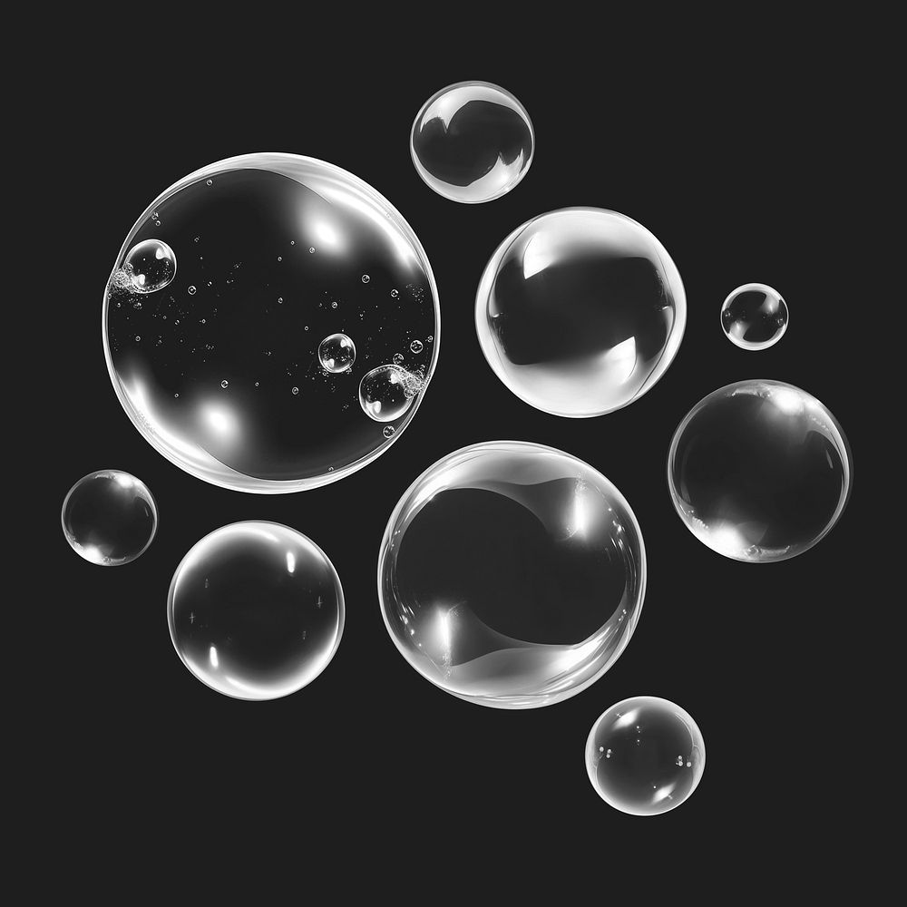 Bubble design element remix set | Free Photo - rawpixel