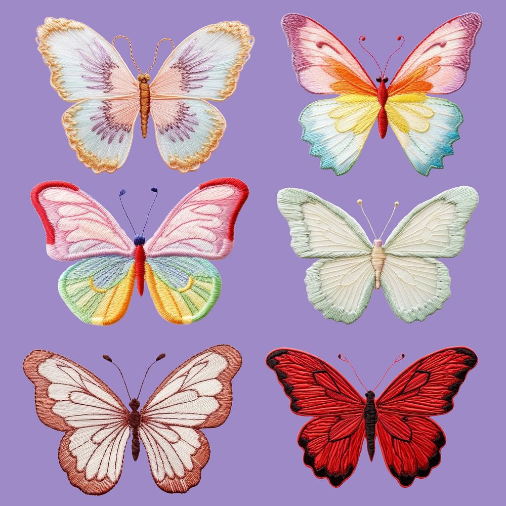 Embroidery nature textile design element | Free Photo - rawpixel