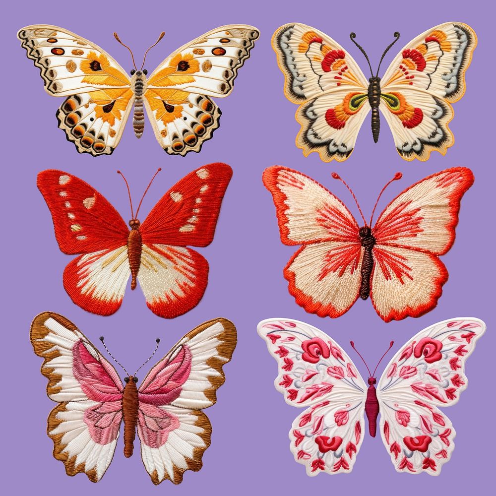 Embroidery nature textile design element | Free Photo - rawpixel