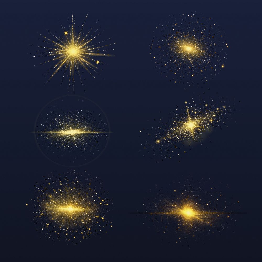 Gold sparkle star effect design | Free Photo - rawpixel