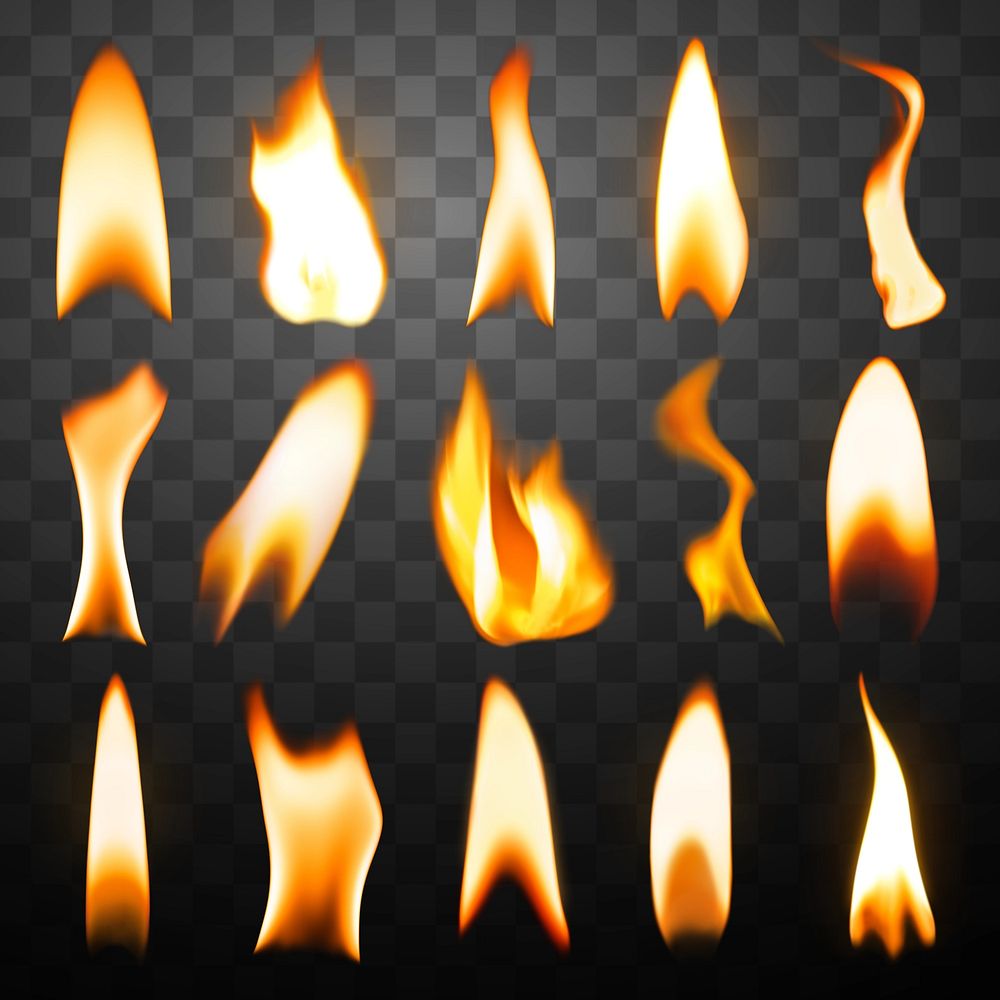 Lighter flame design element set | Free Photo - rawpixel