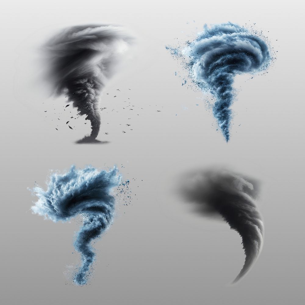 Storm design element set | Free Photo - rawpixel