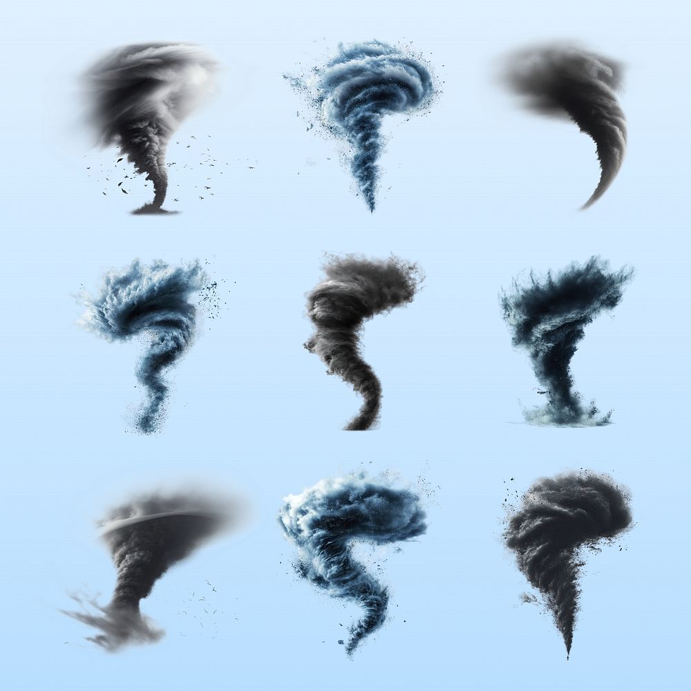 Storm design element set | Free Photo - rawpixel