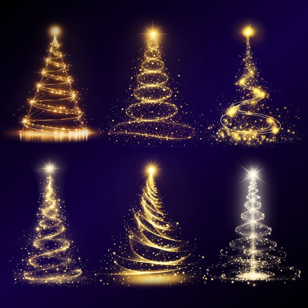 Glowing Christmas tree light effect | Free Photo - rawpixel