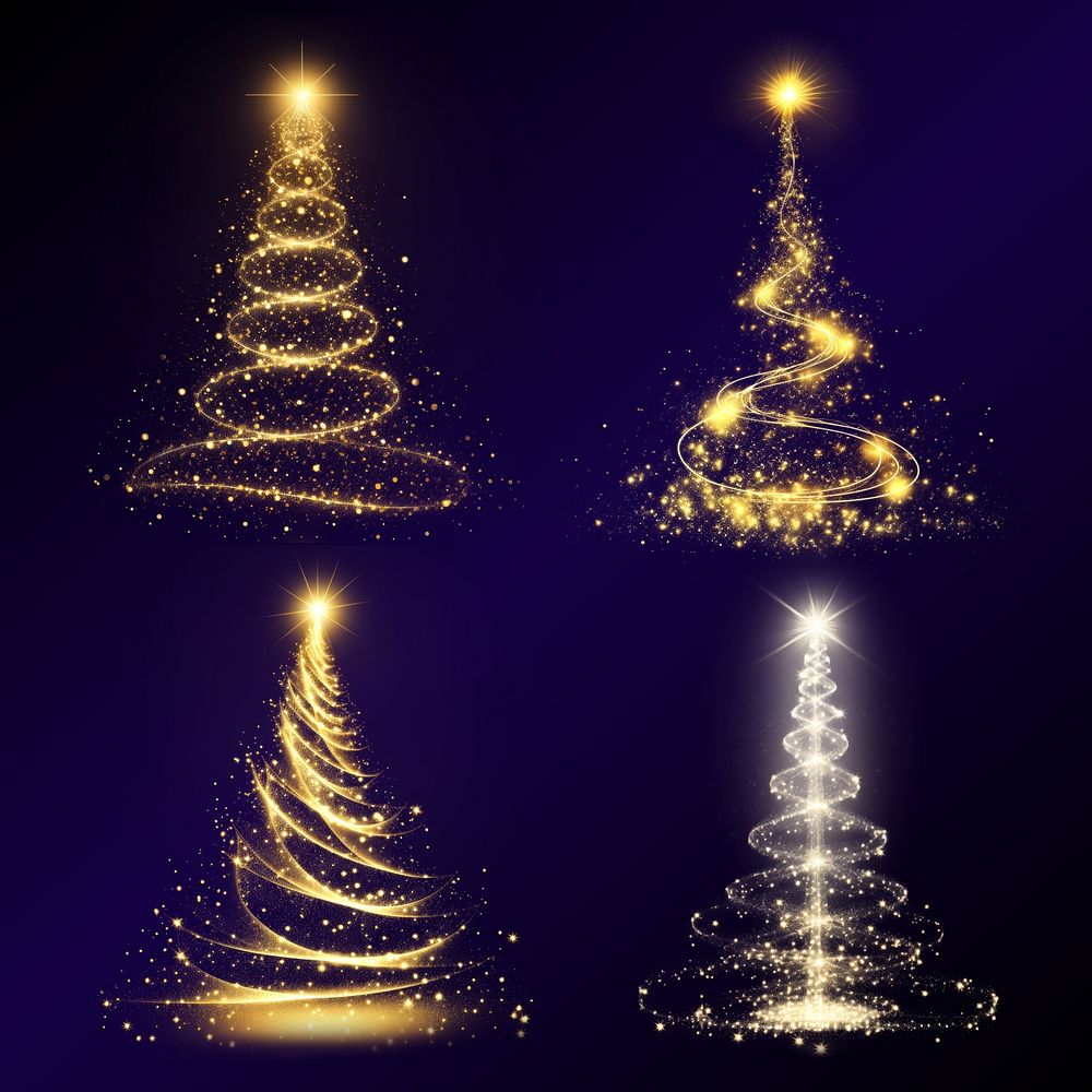 Glowing Christmas tree light effect | Free Photo - rawpixel