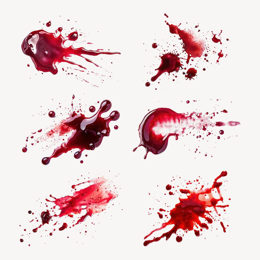 Blood splatter design element set | Free Photo - rawpixel