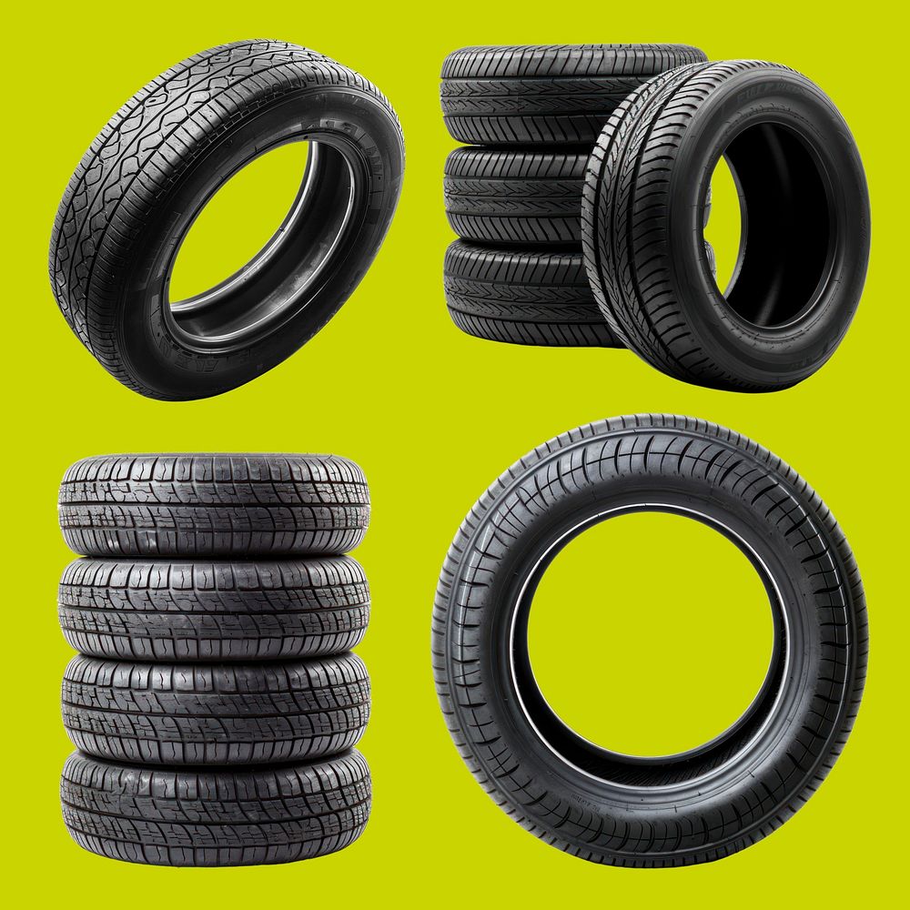 Car tire design element set | Free Photo - rawpixel