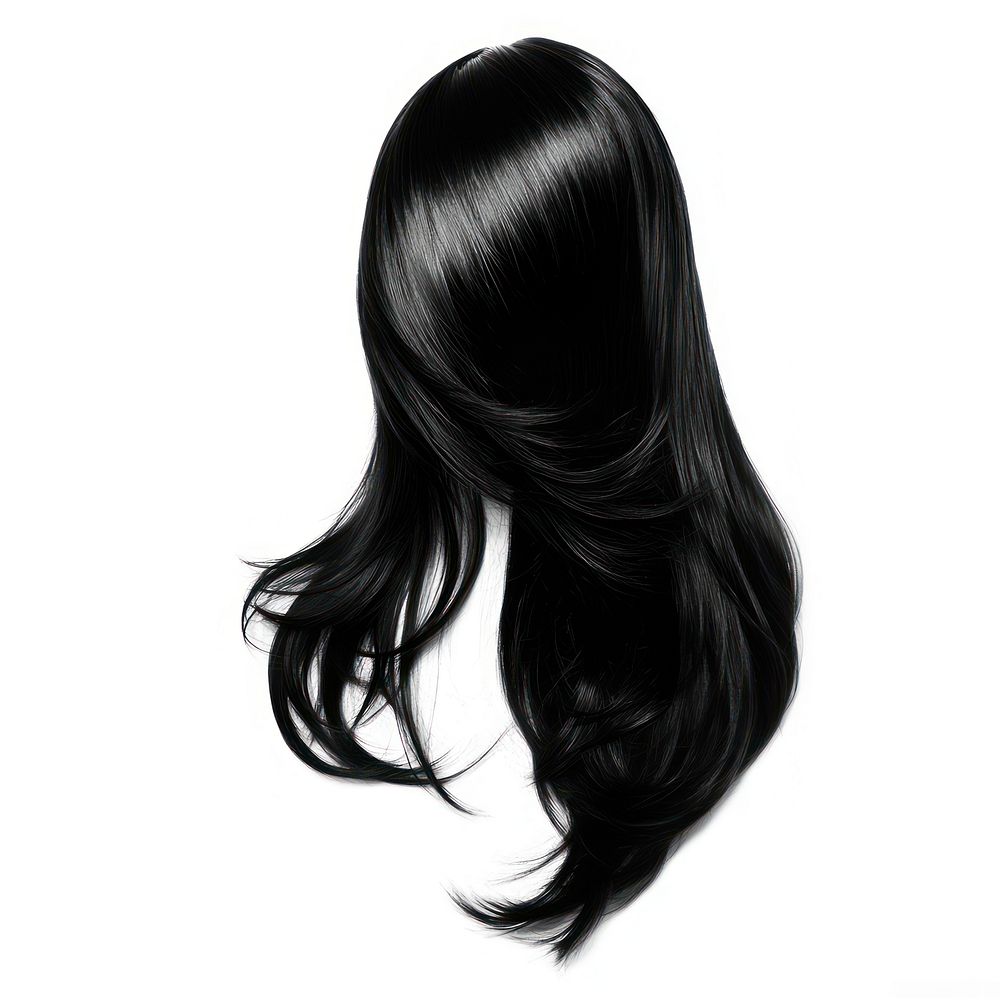 Sleek Black Hair Wig Style Free Photo Rawpixel