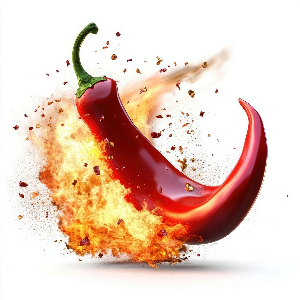 Fiery red chili pepper exploding | Free Photo - rawpixel