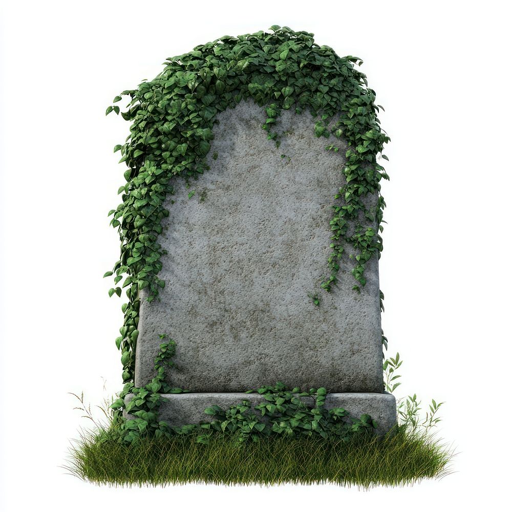 Tombstone gravestone overgrown moss-covered. | Free Photo - rawpixel