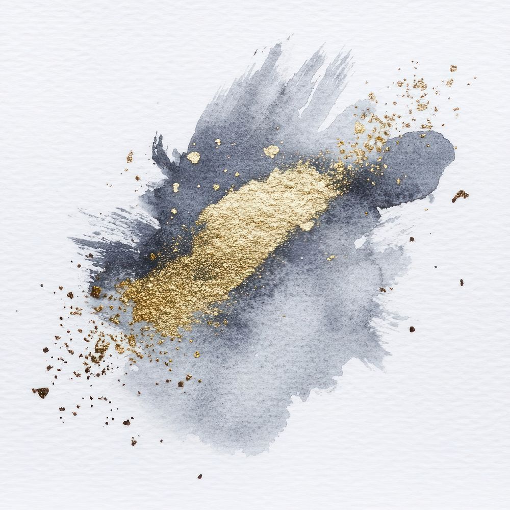 Abstract gold gray watercolor splash | Free Photo Illustration - rawpixel