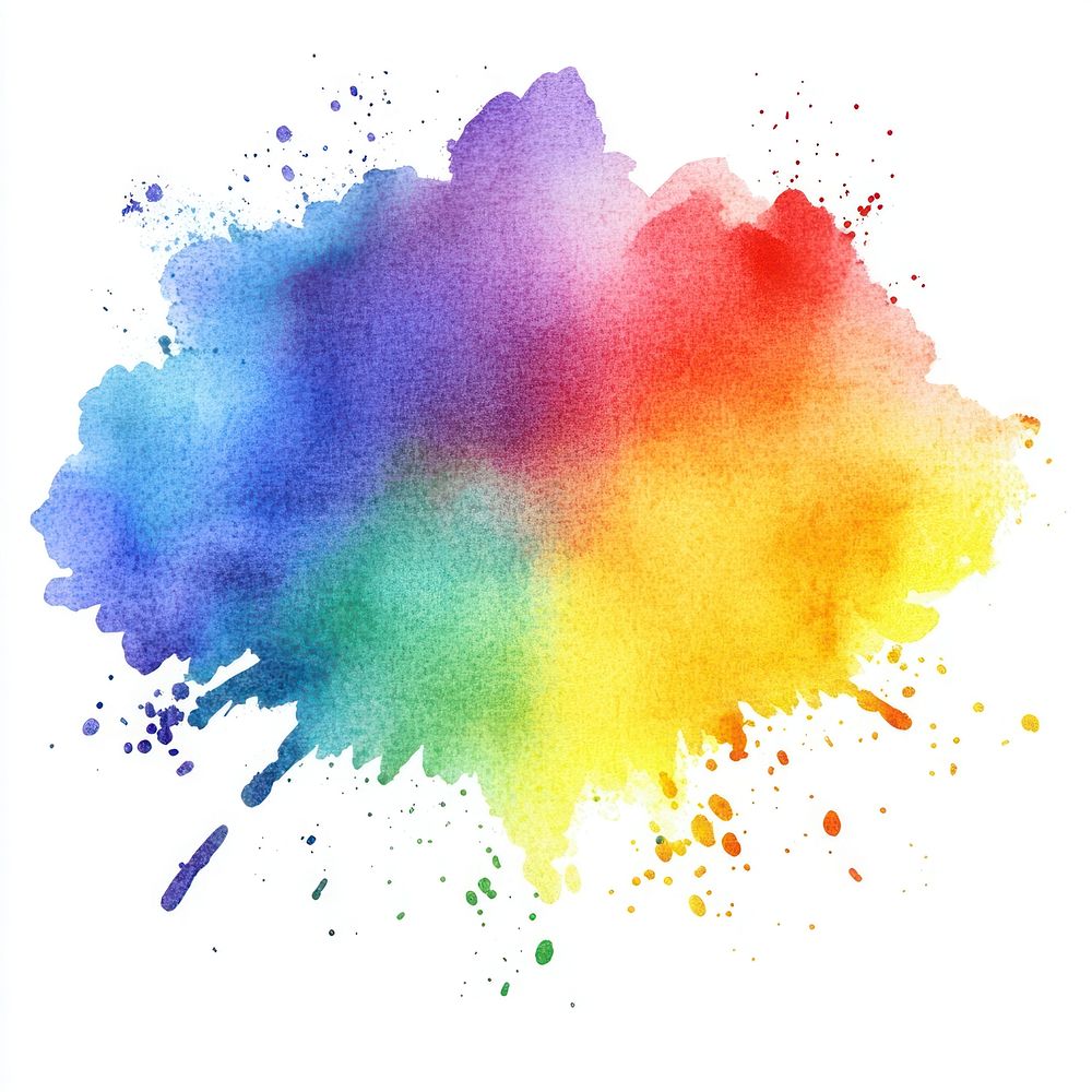 Vibrant watercolor splash art | Free Photo Illustration - rawpixel