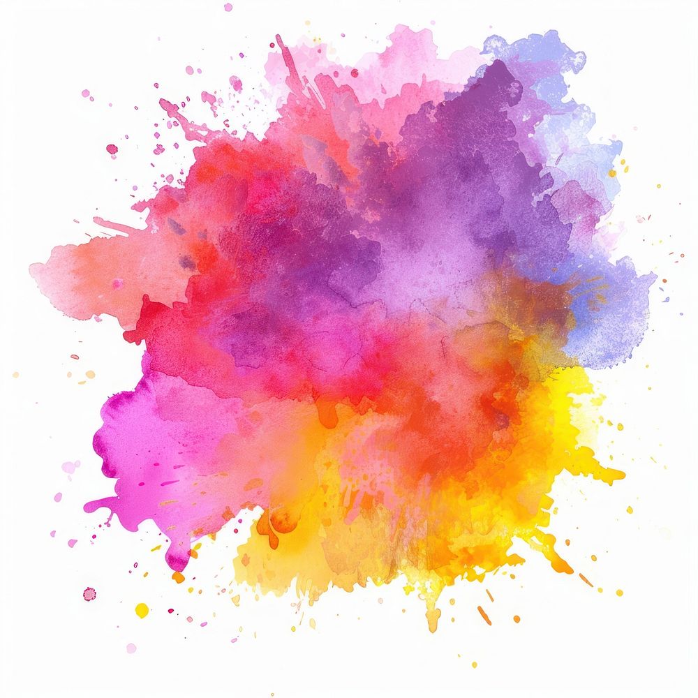 Vibrant watercolor splash art | Free Photo Illustration - rawpixel