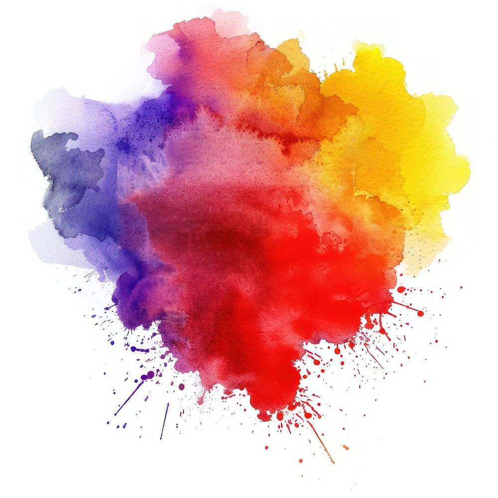 Vibrant watercolor splash art | Free Photo Illustration - rawpixel