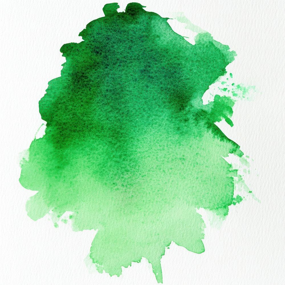 Vibrant green watercolor splash | Free Photo Illustration - rawpixel