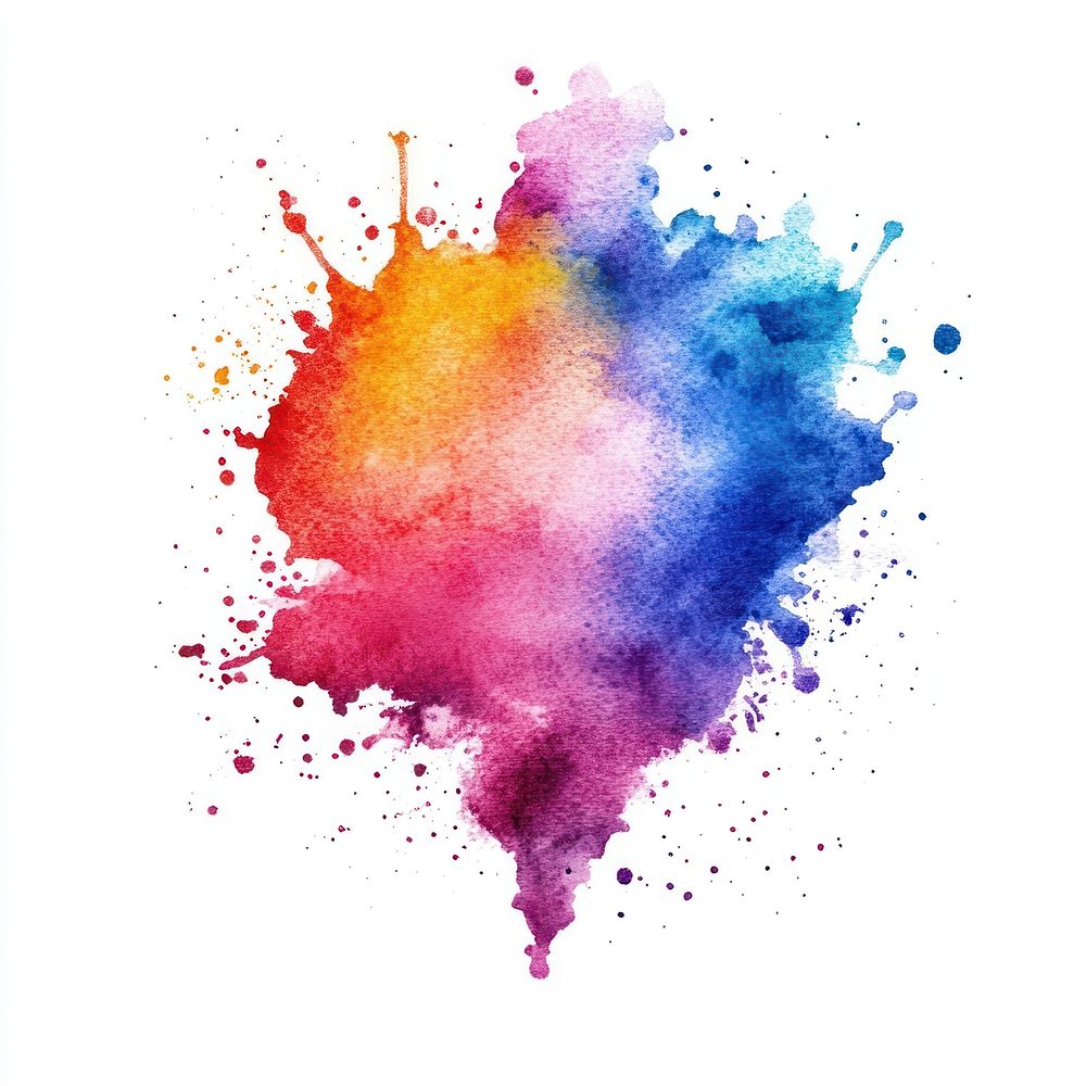 Vibrant watercolor splash art illustration | Free Photo Illustration ...