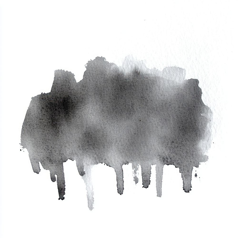 Abstract grayscale watercolor splash | Free Photo Illustration - rawpixel