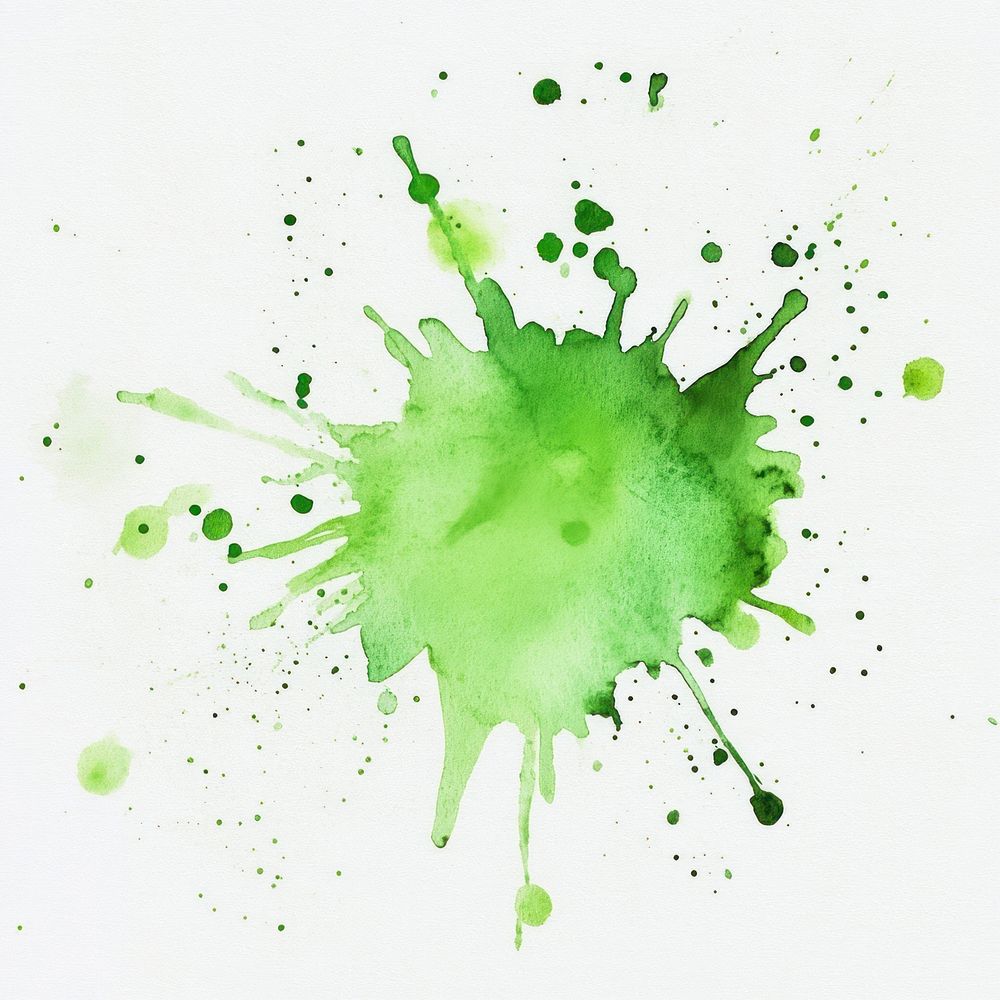 Green watercolor splash art | Free Photo Illustration - rawpixel