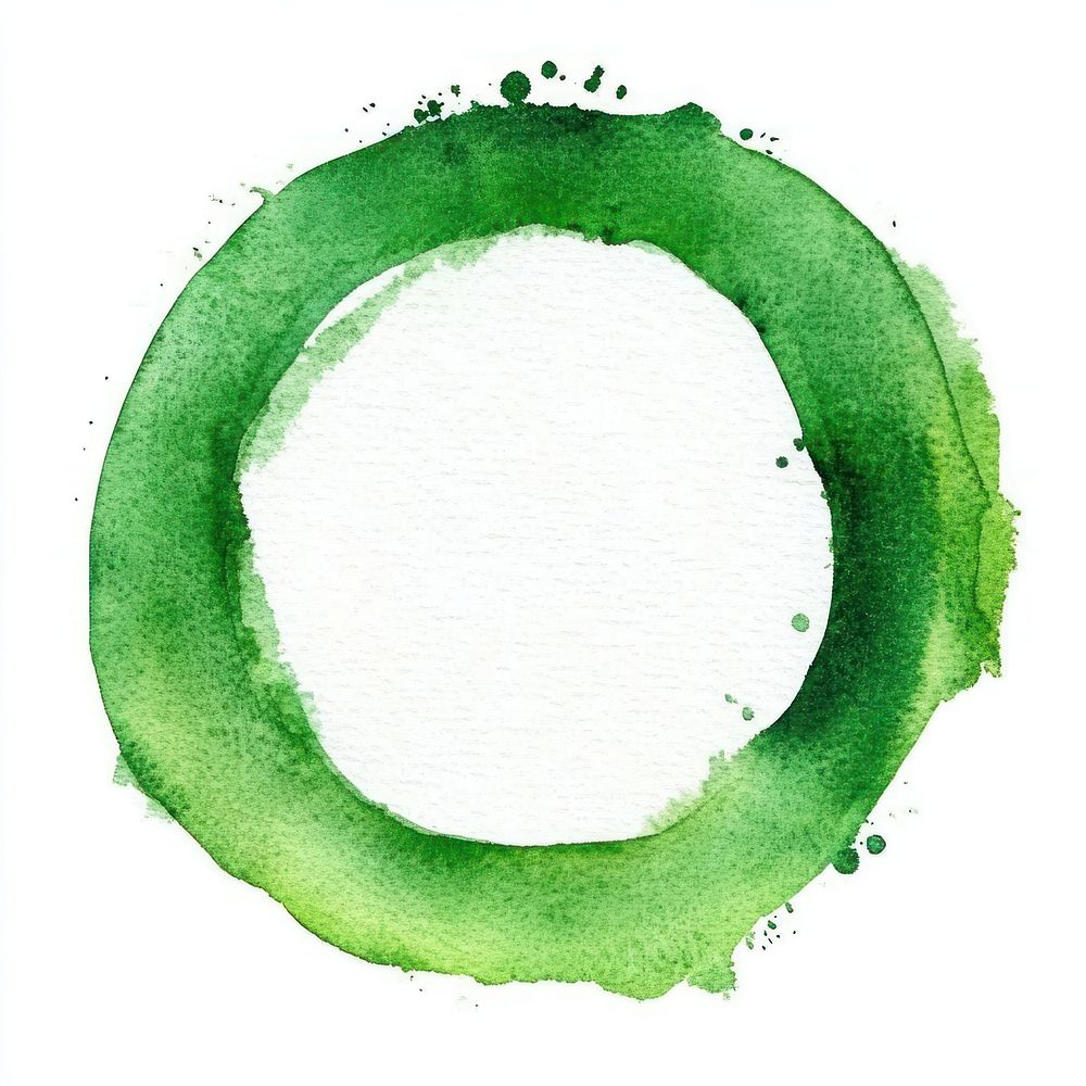 Green watercolor circle illustration | Free Photo Illustration - rawpixel