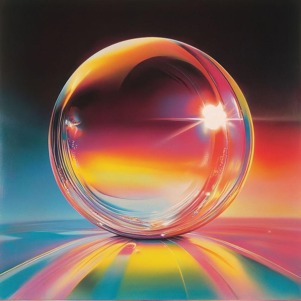 A bubble illustration sphere art. | Free Photo Illustration - rawpixel
